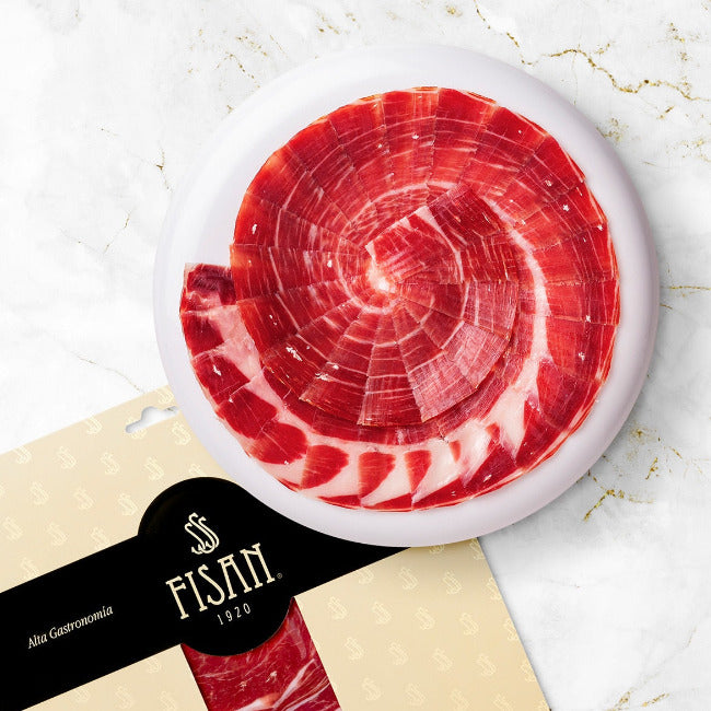 Acorn-fed 100% Iberico Ham Hand-Carved 70gr Fisan – www.elolivoshop.com